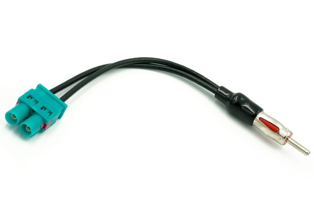 Złącze przejściówka adapter antenowy NCS 2x FAKRA / DIN VW Skoda Seat Audi - New Car Solutions